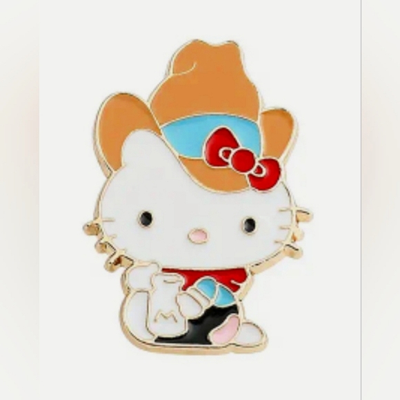 Hello Kitty | Jewelry | Cowboy Hello Kitty Enamel Pin Brooch | Poshmark